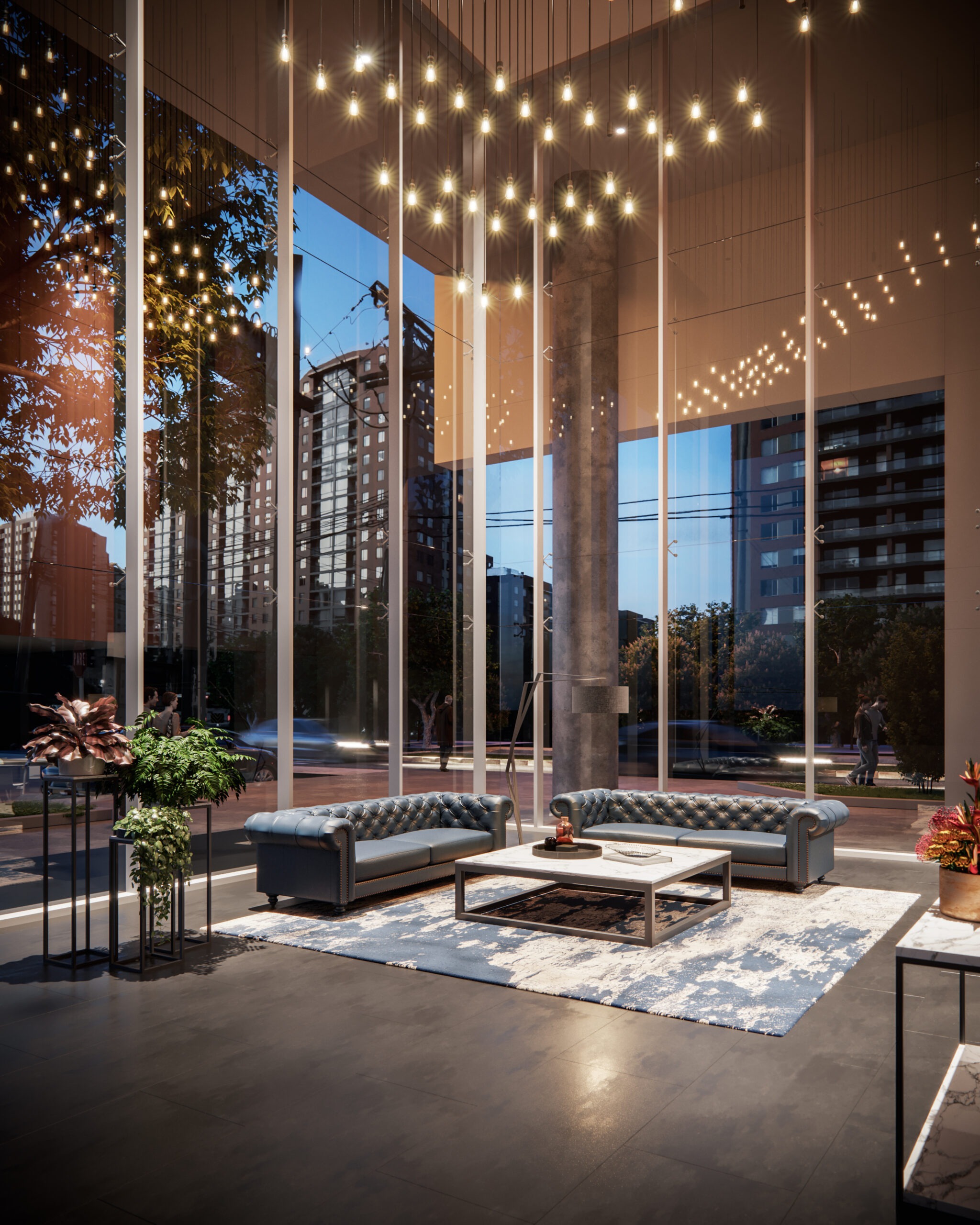 Lobby edificio MAZ - NM Arquitectos